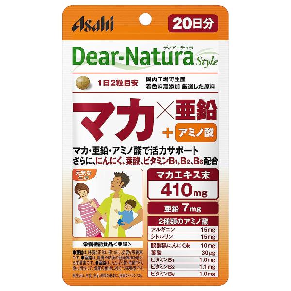 アサヒ/ディアナチュラ/マカと亜鉛を手軽に摂取
