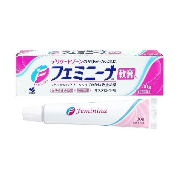 フェミニーナ軟膏は、デリケートゾーンのかゆみ・かぶれをすばやく鎮める治療薬です。 ●効果・効能● かゆみ、かぶれ、湿疹、虫さされ、皮膚炎、じんましん、あせも、ただれ、しもやけ ●用法・用量● １日数回、患部に適量塗布してください。 区分：日...