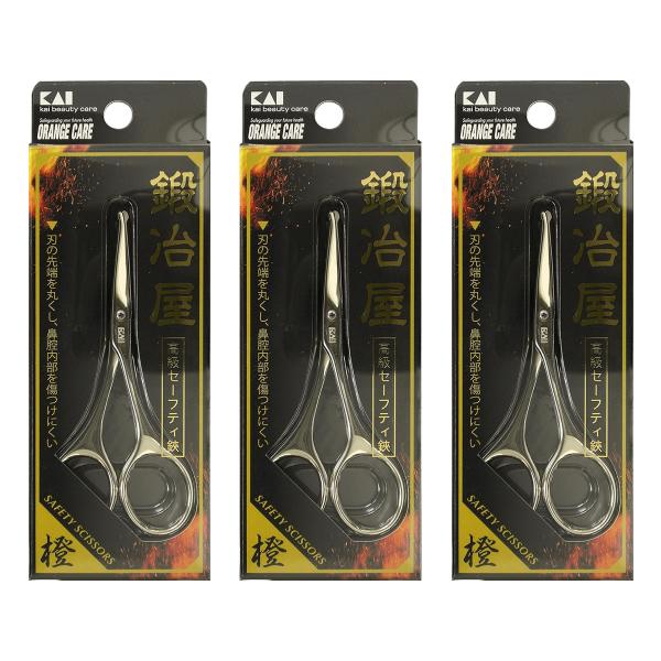 特徴 ●刃の先端を丸くし、鼻腔内部を傷つけにくい。 ●柔らかい鼻腔内部を傷つけないよう刃先端を丸くした鼻毛カットに適したハサミです。  日本製 オレンジケアプロダクツ  素材 本体/ステンレス刃物鋼(ニッケルメッキ仕上)