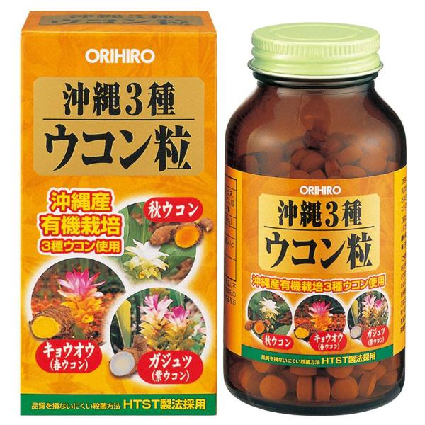 秋ウコン、キョウオウ(春ウコン)、ガジュツ(紫ウコン)の３種ウコンを合計２５００ｍｇ配合(１日量中)。素材にこだわり沖縄の専用農場で有機栽培で大切に育てられたウコンを使用しています。お酒をよく飲まれる方や毎日の健康維持にご利用できます。