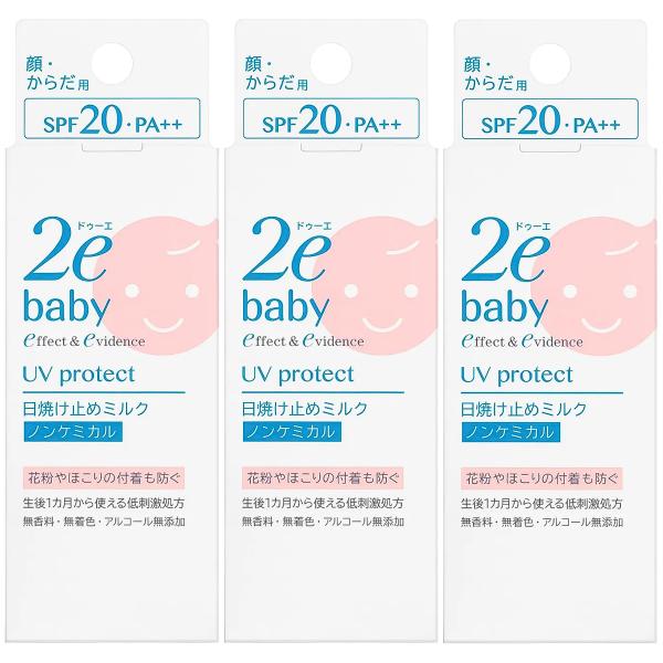 赤ちゃんの肌を紫外線や乾燥、花粉やチリ、ほこりの影響から守る日焼け止め