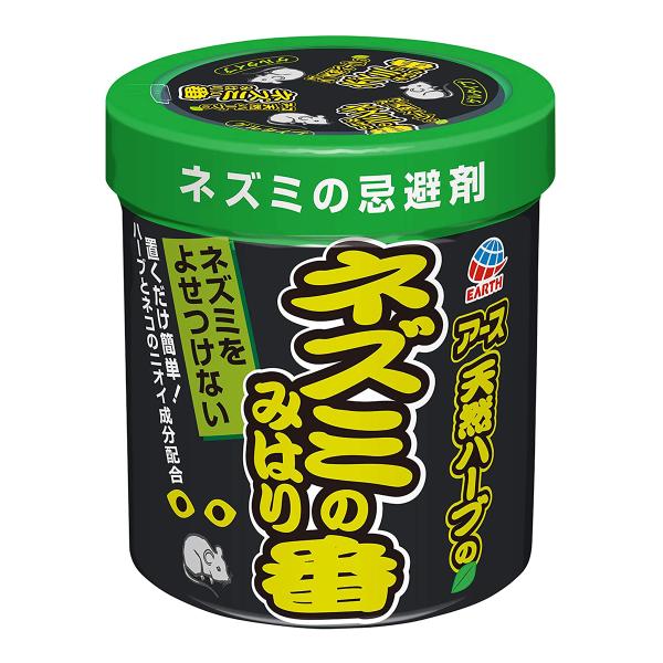 特徴： ■ネズミの嫌がるニオイを配合 ハッカ・琉球ハーブ（月桃）・ワサビなどの天然ハーブやネコのニオイなど、ネズミが嫌がる成分とニオイを配合したゲルタイプの忌避剤です。※ ※ネズミのすみか付近に製品を置き、ネズミの定着防止効果を確認しました...