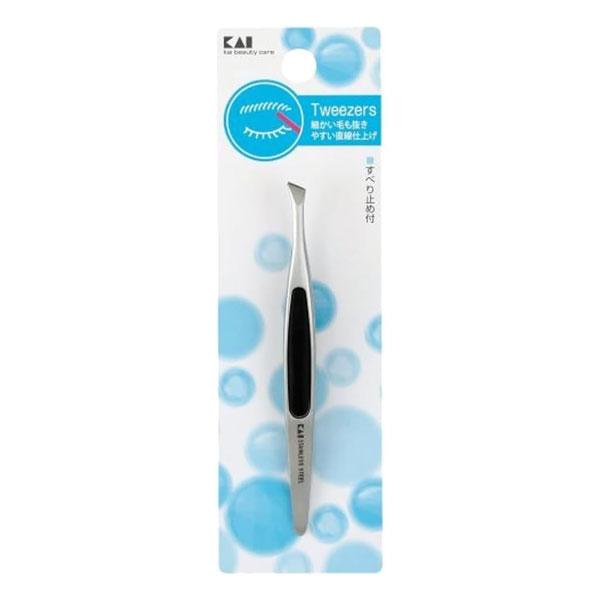 貝印 オシャレ毛抜き ラバーすべり止め付 1個 毛抜き HL0405