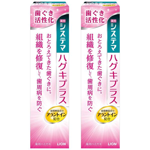 ライオン システマ ハグキプラス ハミガキ 90g 薬用 歯磨き粉