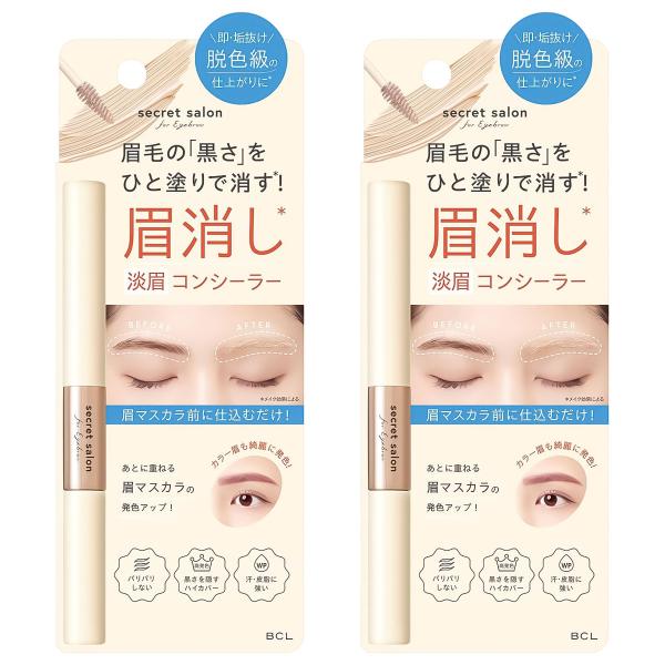 BCL シークレットサロン 淡眉コンシーラー 眉用コンシーラー 脱色風 眉ブリーチ風 薄眉 淡眉 垢抜け眉 黒み消し 眉マスカラの下地として