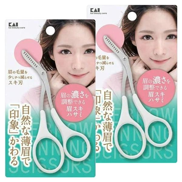 商品特徴・眉の毛量を調整することができるスキ刃で自然な薄眉を作ることができる眉専用スキハサミです。