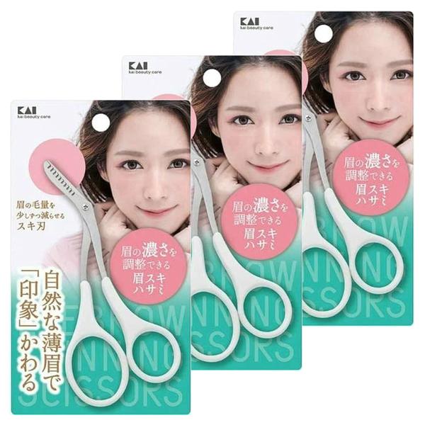 商品特徴・眉の毛量を調整することができるスキ刃で自然な薄眉を作ることができる眉専用スキハサミです。