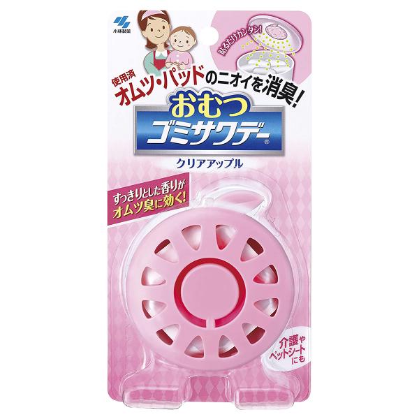 特徴●消臭香料がおむつ特有のニオイ（便・尿が混ざったニオイ）を消臭します。●クリアアップルのすっきりした香りが広がります。用途防臭・芳香剤