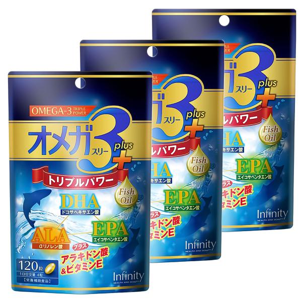 特徴 本品は青魚から精製したＤＨＡとＥＰＡ、また植物から抽出したαーリノレン酸といったオメガ３と呼ばれる不飽和脂肪酸が効率よくとれるサプリメントです。 4粒にＤＨＡが１４０ｍｇ以上、ＥＰＡが１２０ｍｇ、α―リノレン酸が１９０ｍｇ以上と高含有...