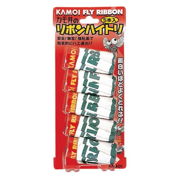 カモ井/リボンハイトリ/ハエ取り/安全無害な粘着剤を使用