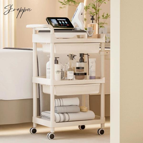 ●商品ポイント ☆収納ワゴン●商品仕様 38cm x 30cm x 105cm生産国：china●備考 ※手動測定による1〜3mmの測定偏差を許容してください。※モニターや光の効果が異なるため、実際の色は写真の色と若干異なる場合があります。...