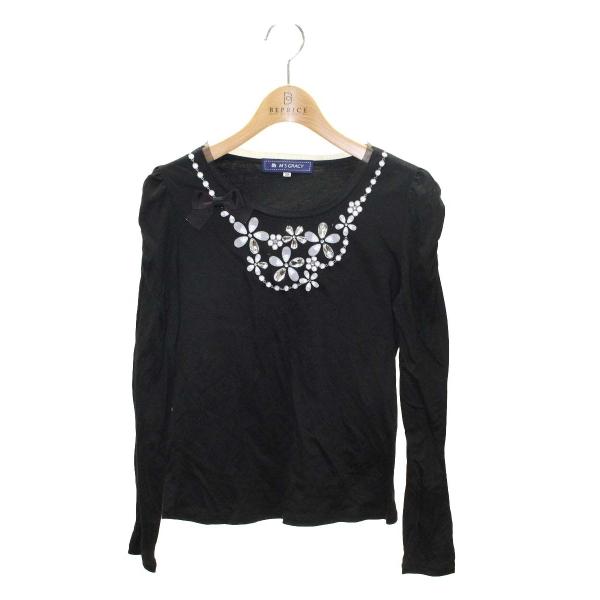 エムズグレイシー 525515 Tシャツ カットソー 38 ブラック フラワーモチーフ ビジュー■ブランドエムズグレイシー■ジャンルTシャツ/カットソー■性別タイプレディース■表記サイズ38■実寸サイズ総丈: 約52cm肩幅: 約33cm身...