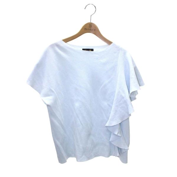 ドゥロワー 6518-105-0365 カットソー 2 ブルー フリル■ブランドドゥロワー■ジャンルTシャツ/カットソー■性別タイプレディース■表記サイズ2■実寸サイズ総丈: 約55cm身幅: 約44cm裄丈: 約34cm■カラーブルー系■...