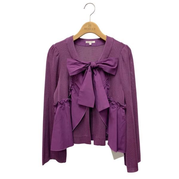 トゥービーシック UDE31-734-34 カーディガン 2 パープル リボン■ブランドトゥービーシック■ジャンルカーディガン■性別タイプレディース■表記サイズ2■実寸サイズ総丈: 約53cm肩幅: 約33cm身幅: 約45cm袖丈: 約5...