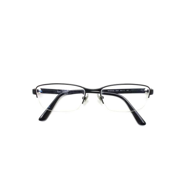 レイバン RB6453D メガネ ブラック ハーフリム メタルフレーム スクエア■ブランドレイバン■ジャンルメガネ■性別タイプメンズ■表記サイズ55□17-145■実寸サイズ縦幅：約 3.4cm横幅：約 13.9cmレンズ幅：約 5.4cm...