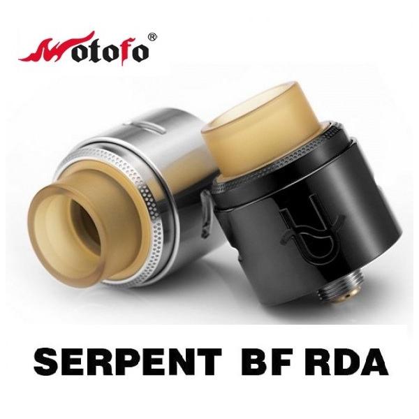 WotofoのBF専用RDAです。※一般的なBF非対応のポジティブピンは付属しておりませんのでご注意ください。【仕様】・寸法：直径22×高さ18mm（接続部・ドリップチップ含まず）・カラー：SS／Black【パッケージ内容】・本体・ワイドボ...