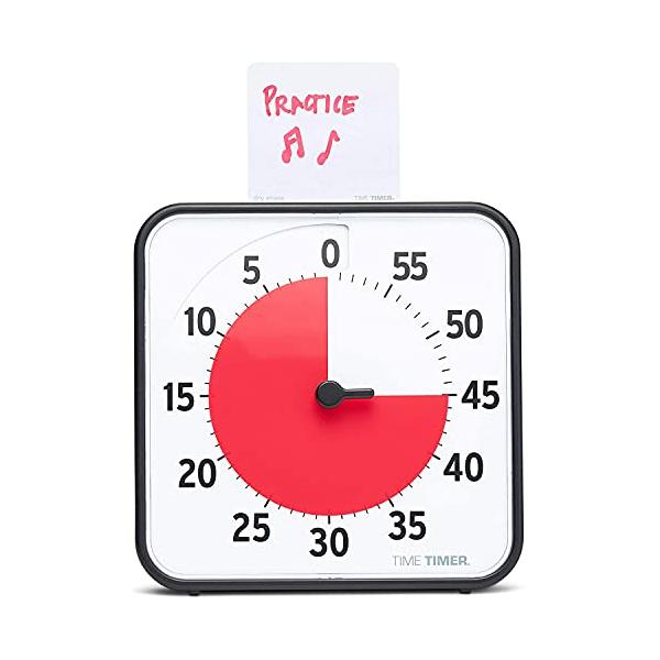 【ご購入後の当店からの連絡はご登録のメールアドレスに通知いたします。必ずご確認ください】タイムタイマー(TIME TIMER) 勉強タイマー19cm 60分 学習アラーム TT08B-W