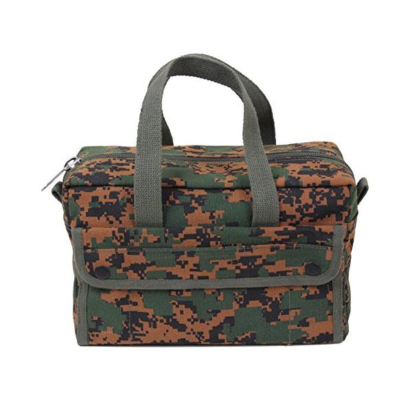 【ご購入後の当店からの連絡はご登録のメールアドレスに通知いたします。必ずご確認ください】厚手のコットンキャンバスで作られたクラシックなミリタリーツールバッグ。8つの内部ツールオーガナイザーポケットが付いた、たっぷりとしたメインコンパートメン...