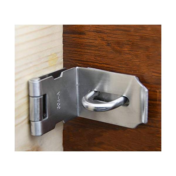 【ご購入後の当店からの連絡はご登録のメールアドレスに通知いたします。必ずご確認ください】仕様：高品質のステンレススチール製のハスプロックは、防水性、防錆性、耐久性があり、お金と時間を節約できます。ユニークなデザイン：起毛仕上げの表面は見た目...