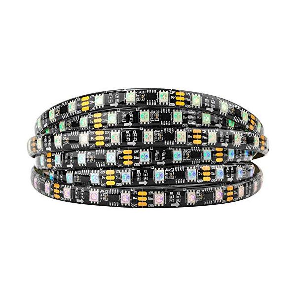 【ご購入後の当店からの連絡はご登録のメールアドレスに通知いたします。必ずご確認ください】「アドレス可能」ドリームフルカラーLEDテープので、60Leds/mの300個ピクセルはすべて自分の色と高輝度があります。そして、1つのWS2811 I...