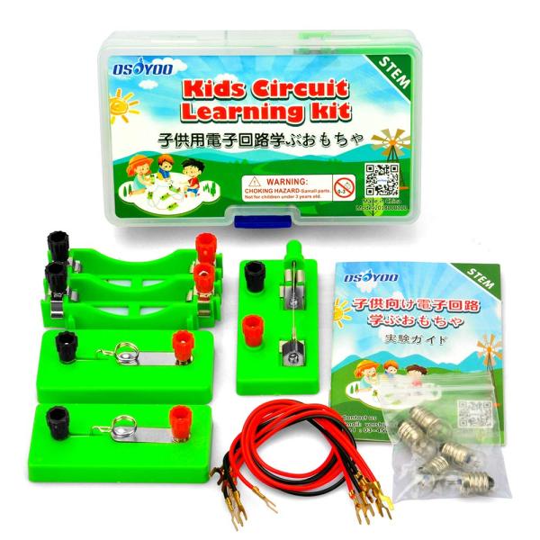 【ご購入後の当店からの連絡はご登録のメールアドレスに通知いたします。必ずご確認ください】【商品概要】OSOYOO電気回路実験キット、小学校＆中学校の理科サイエンス実験に適しています。直列つなぎ、並列つなぎに代表される基本的な電気回路の作成実...