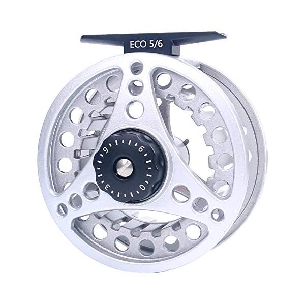 【ご購入後の当店からの連絡はご登録のメールアドレスに通知いたします。必ずご確認ください】M MAXIMUMCATCH Maxcatch ECO トラウト フライリール 大アーバー #3/4#5/6#7/8 フライフィッシング (シルバー, ...