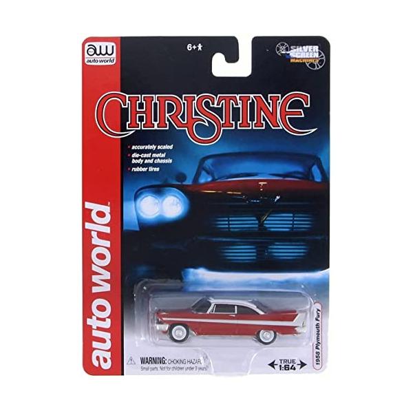 【ご購入後の当店からの連絡はご登録のメールアドレスに通知いたします。必ずご確認ください】1/64 AUTO WORLD アーテル ERTL 1958 PLYMOUTH FURY CHRISTINE プリマス フューリー クリスティーン ミニカー