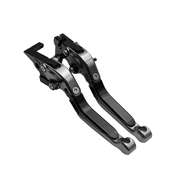 【ご購入後の当店からの連絡はご登録のメールアドレスに通知いたします。必ずご確認ください】セット内容：ブレーキレバー…1個/クラッチレバー…1個材質：CNCアルミ、陽極酸化処理を施した美しい光沢のある仕上がりは、耐腐食性と耐摩耗性を向上させ6...