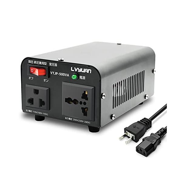 【ご購入後の当店からの連絡はご登録のメールアドレスに通知いたします。必ずご確認ください】日本で海外の電化製品、海外で日本の電化製品を使用することが可能定格容量500Wで1時間定格使用、200W連続使用ワット数での使用をお勧めします。誘導型と...