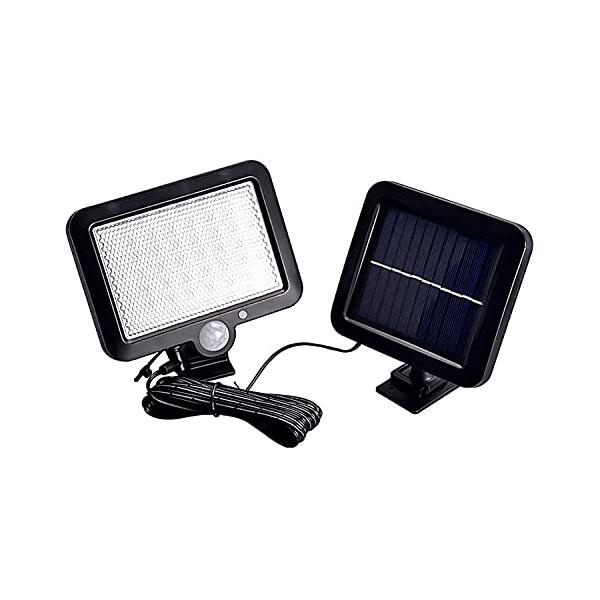 【ご購入後の当店からの連絡はご登録のメールアドレスに通知いたします。必ずご確認ください】【高品質のLEDライト】56個のLEDソーラーライトにより、検出と照明角度は120°で、より広い照明エリアを覆うし、広い範囲で最大限に明るさを提供します...