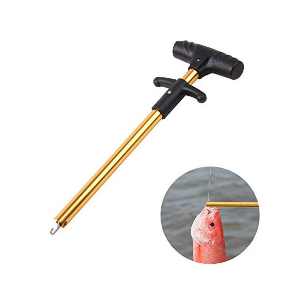 【ご購入後の当店からの連絡はご登録のメールアドレスに通知いたします。必ずご確認ください】【高耐久構造】：サビに強い素材採用のフックリリーサー。アルミ製細径ボディ、ステンレス製フックとプラスチック製T字グリップ【操作簡単】：滑り止めで持ちやす...