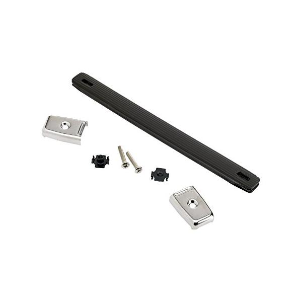 【ご購入後の当店からの連絡はご登録のメールアドレスに通知いたします。必ずご確認ください】スチール製ストラップにビニール製スリーブをかぶせたアンプハンドル(2色:黒/ブラウン、1点留めスクリューマウント式ニッケルメッキ・エンドキャップ装着)ブ...