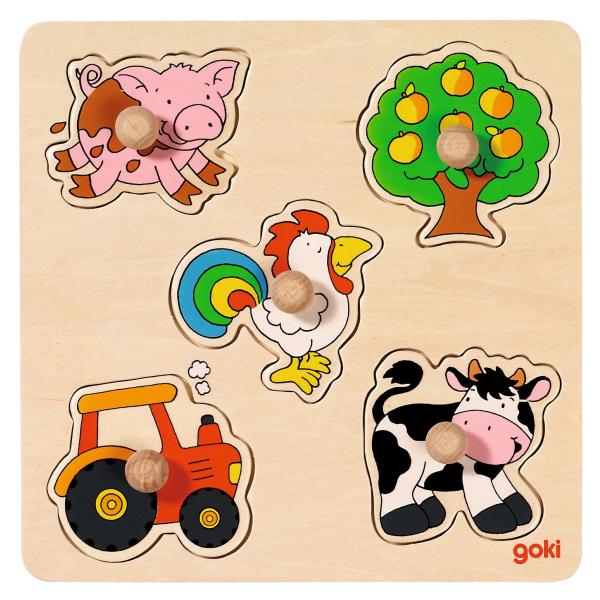 【ご購入後の当店からの連絡はご登録のメールアドレスに通知いたします。必ずご確認ください】【商品概要】【木製の型はめパズル】【子供がつまみやすい持ち手つきパズル】つまみがついているので小さなお子さまでもはめたり、はずしたりが簡単! 木製で厚み...