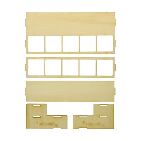 【ご購入後の当店からの連絡はご登録のメールアドレスに通知いたします。必ずご確認ください】Cobaanii mokei工房 コバアニ模型工房 角ビンラック タミヤ用 木製組立キット TW-010