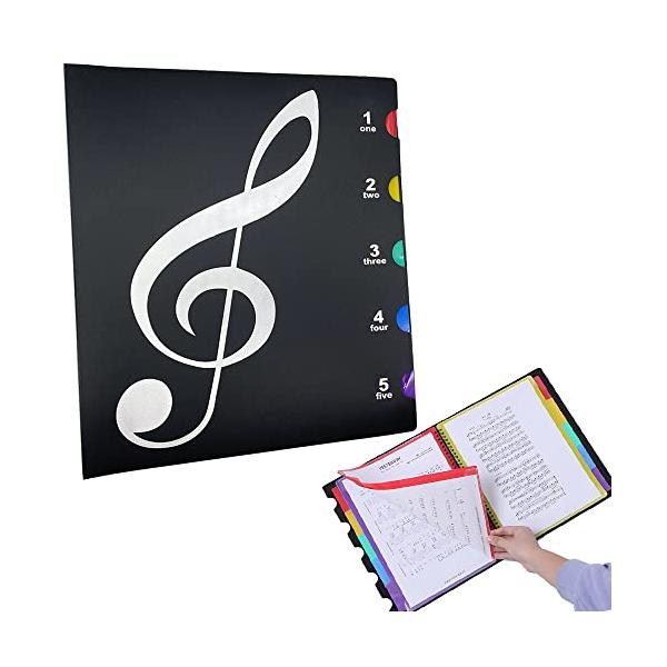 【ご購入後の当店からの連絡はご登録のメールアドレスに通知いたします。必ずご確認ください】【演奏時も快適に】楽譜の保管や収納にお使い頂ける楽譜ファイルです。楽譜をまとめて持ち運びができ、綺麗な状態で保管することができます。また、見開きで楽譜を...