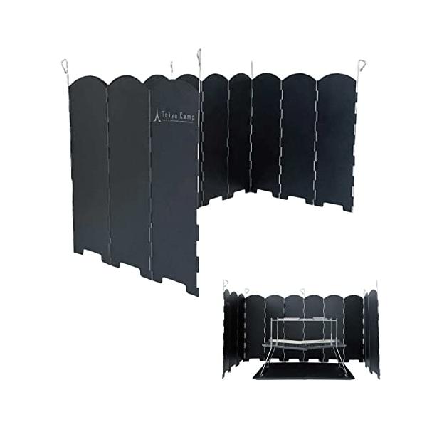 【ご購入後の当店からの連絡はご登録のメールアドレスに通知いたします。必ずご確認ください】【 TokyoCamp ウインドスクリーン 】 他メーカー対応 で、12枚の 風よけ 板・ 反射板 で風から 焚火 を守り、熱を保ちます。1枚に約 40...