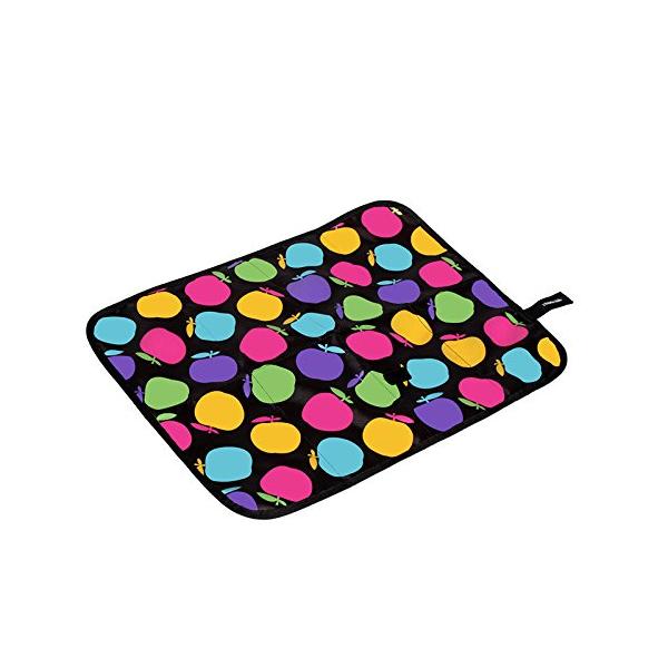 【ご購入後の当店からの連絡はご登録のメールアドレスに通知いたします。必ずご確認ください】横54×縦40cm　70g畳んだ状態：13×20×1.5cm撥水加工で水をしっかりはじいて汚れに強いワンタッチテープでコンパクトに折りたたみ両側使えるお...