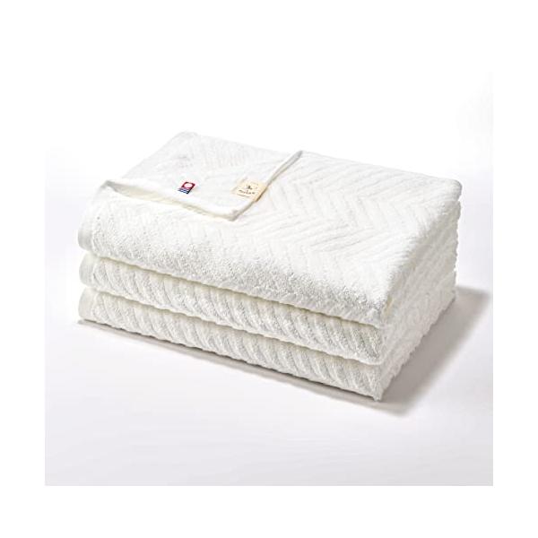 【ご購入後の当店からの連絡はご登録のメールアドレスに通知いたします。必ずご確認ください】サイズ：W120cm x H60cm原産国：日本（今治）素材：綿（コットン）100%カラー：ホワイトバリエーション：3枚組織り方：畦織（立体的）返品：3...