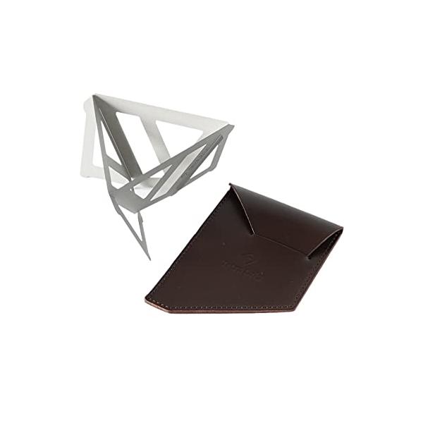 【ご購入後の当店からの連絡はご登録のメールアドレスに通知いたします。必ずご確認ください】サイズ：103mm×69mm×0.9mm容量：1.5cup重量：23g素材：ステンレススチール付属品：レザーケース