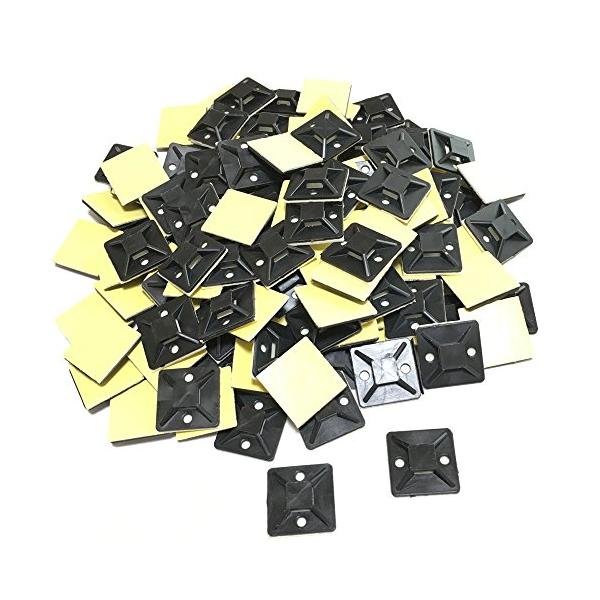 【ご購入後の当店からの連絡はご登録のメールアドレスに通知いたします。必ずご確認ください】RedBeryl 選べる 結束バンド 用 タイマウントベース 粘着テープ 付 インシュロック 配線 固定 ケーブルタイ ベースナイロン結束バンド用タイマ...