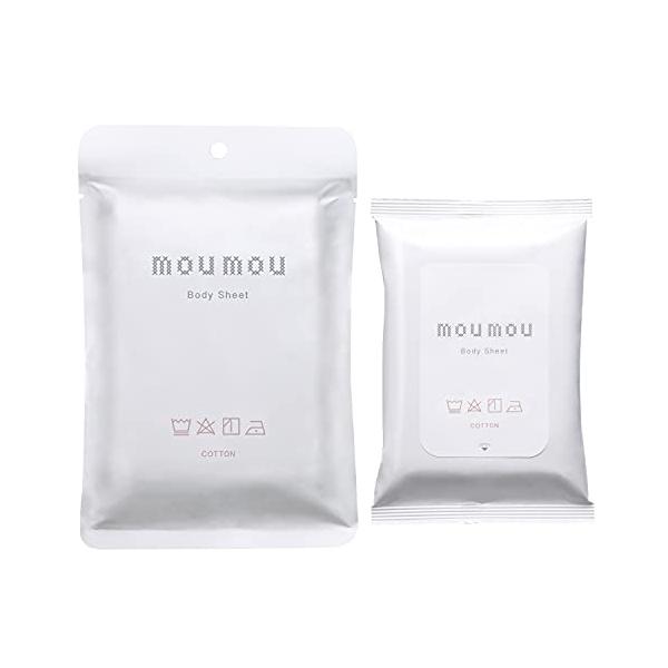 【ご購入後の当店からの連絡はご登録のメールアドレスに通知いたします。必ずご確認ください】ｍｏｕ　ｍｏｕの清潔感のある香りで汗をふき取れるパウダーＩＮタイプのボディシート