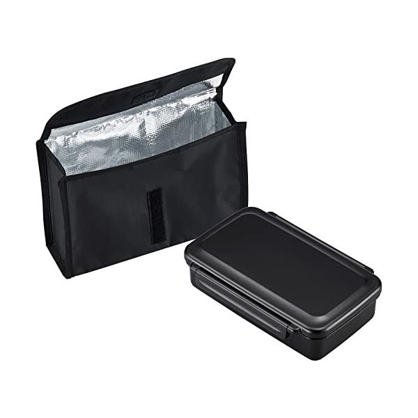 【ご購入後の当店からの連絡はご登録のメールアドレスに通知いたします。必ずご確認ください】OSK 弁当箱 モノトーン ランチボックス 保冷ケース付 日本製 BL-17HE