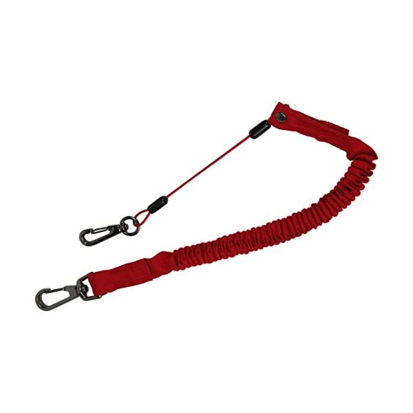 【ご購入後の当店からの連絡はご登録のメールアドレスに通知いたします。必ずご確認ください】色:レッド最大伸長:1400mm自然長:560mm材質(金具):亜鉛鋳物材質(ロープ):ポリエステル+布