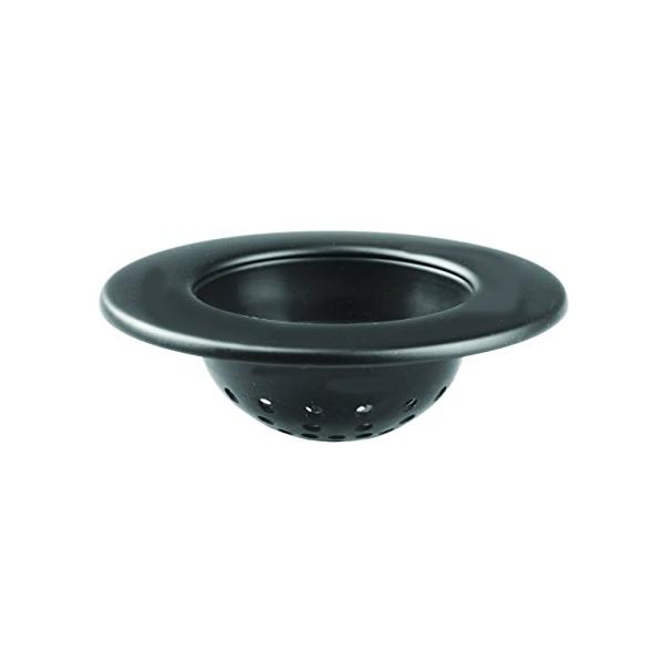 【ご購入後の当店からの連絡はご登録のメールアドレスに通知いたします。必ずご確認ください】10cm(直径) x 4cm100g中央部に屑が堆積し、水分は排出標準型のシンクに適合さび止めコーティングのマットブラック仕上げ中央部分がゴムのステンレス製