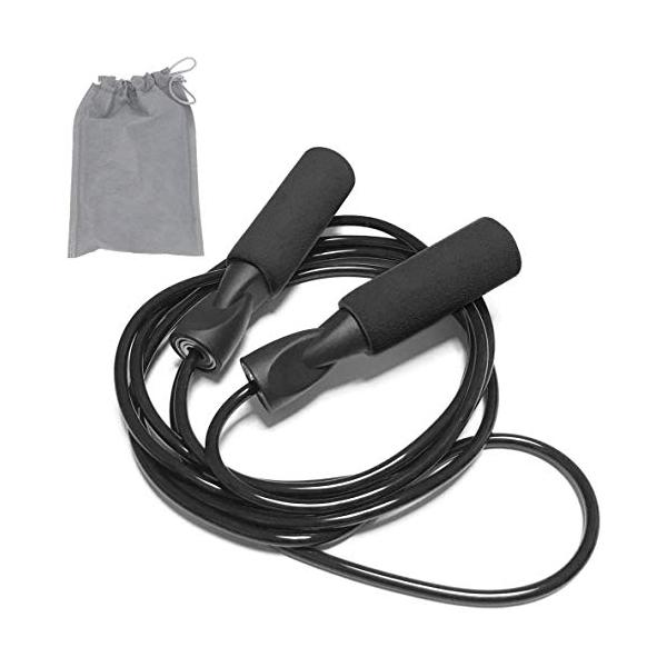 【ご購入後の当店からの連絡はご登録のメールアドレスに通知いたします。必ずご確認ください】【サイズ】ロープ：約280cm　グリップ：約13.5cm×3.3cm　【素材】グリップ：ABS/スポンジ　ロープ：PVC 【重量】縄跳び本体：約170g...