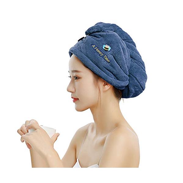 【ご購入後の当店からの連絡はご登録のメールアドレスに通知いたします。必ずご確認ください】??【ヘアタオル ・ 吸水力抜群 ・ 優れた素材】マイクロファイバーの繊維は、速乾性に優れ、綿100%の一般的なタオルと比較すると、約3分の1の時間で早...
