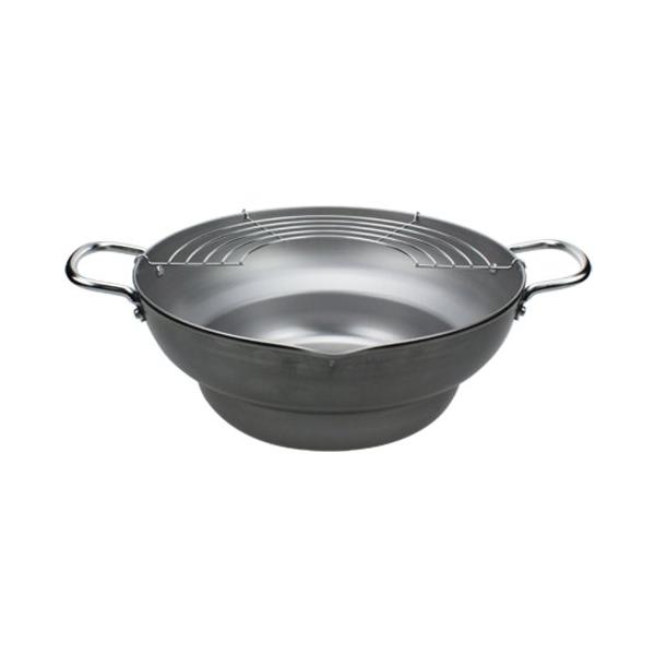 【ご購入後の当店からの連絡はご登録のメールアドレスに通知いたします。必ずご確認ください】【商品概要】メーカー型番:H-8825サイズ(約):幅380×奥行295×高さ115mm重量(約):1.25kg材質:本体/鉄(シリコン樹脂塗装)、揚げ...