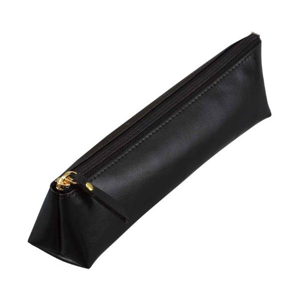 【ご購入後の当店からの連絡はご登録のメールアドレスに通知いたします。必ずご確認ください】【商品概要】素材:表地=合皮 裏地=ポリエステル三角マチタイプ【商品説明】ビジネスシーンにマッチする使いやすいペンケース。形は三角タイプ。本体:合皮製、...