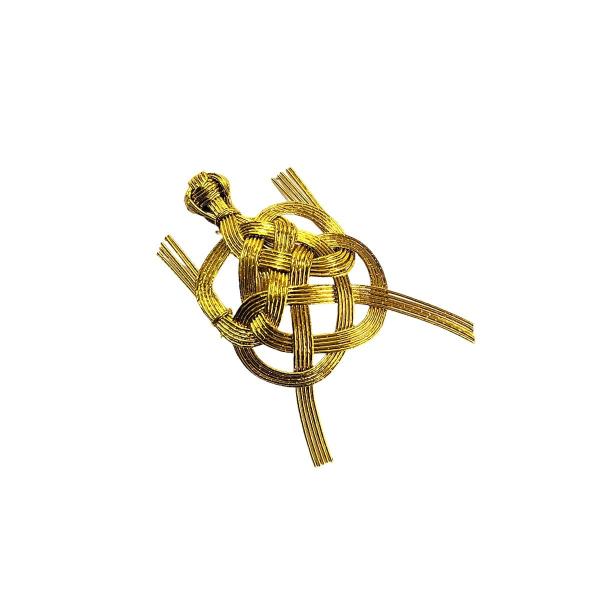 【ご購入後の当店からの連絡はご登録のメールアドレスに通知いたします。必ずご確認ください】水引リース・お正月飾り◆迎春和飾り 水引 シンプル金亀