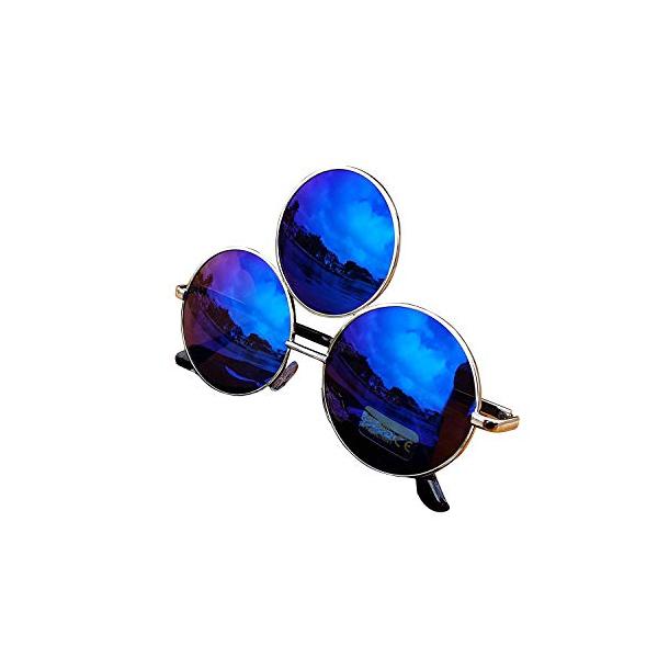 【ご購入後の当店からの連絡はご登録のメールアドレスに通知いたします。必ずご確認ください】ティーンにも大人にも最適。ミラー反射ダークブルーレンズ。UV400で目を保護。頑丈、スタイリッシュ、快適なフィット感。